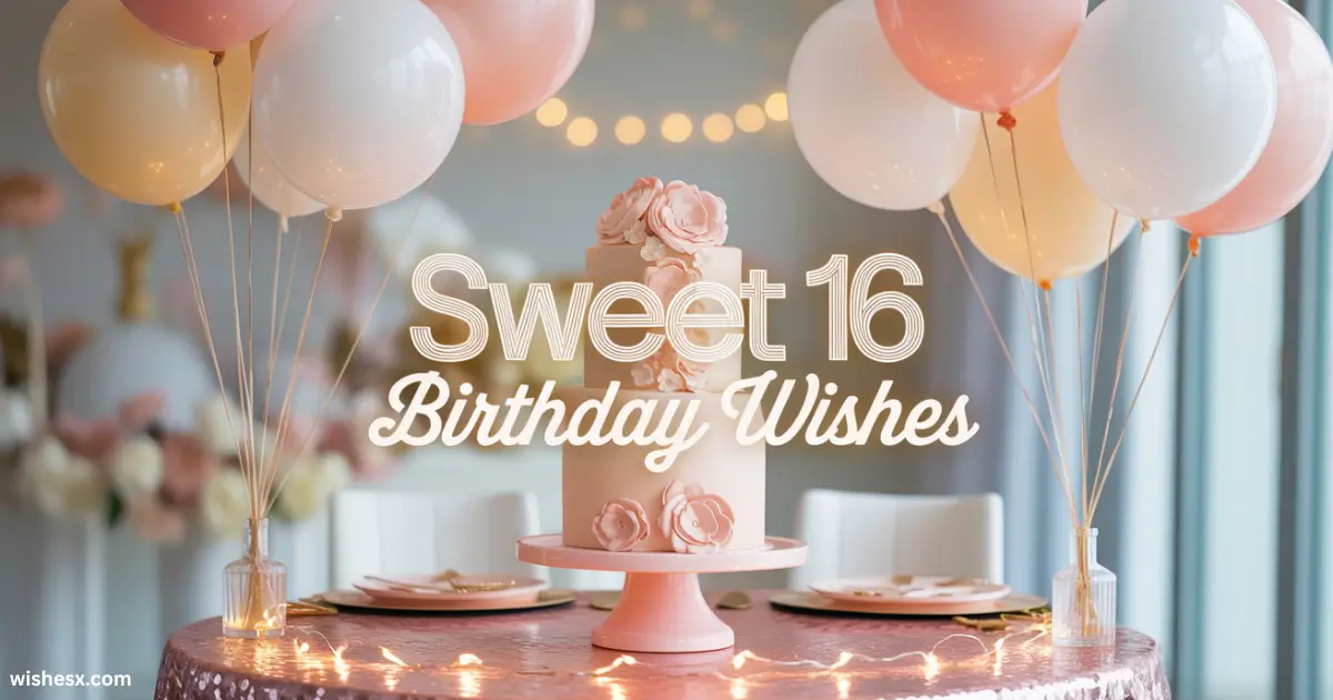 280+ Happy Sweet 16 Birthday Wishes for an Unforgettable Day